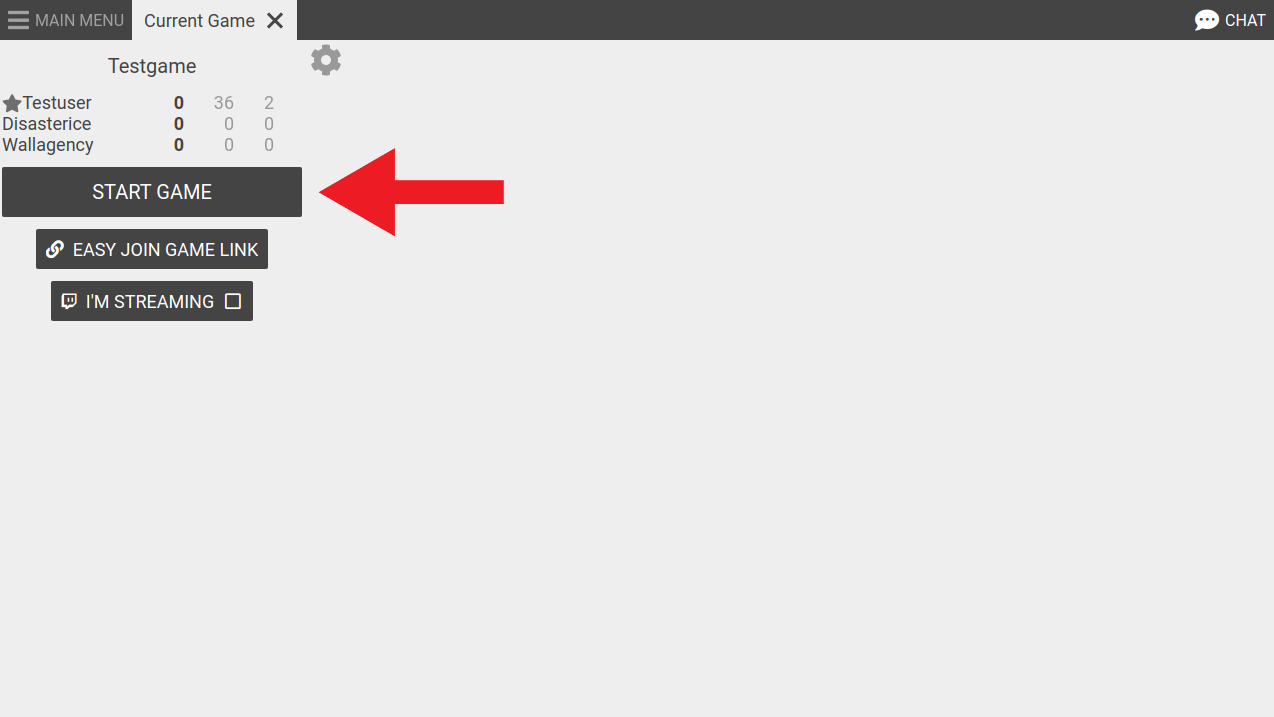 9. If you're not the Czar (or it's Vote Mode), select a card with the ...
